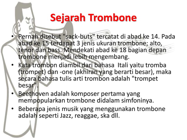 Alat musik trombone 2 | PPT