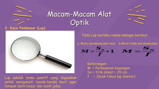 Materi IPA Kelas 8 Alat Optik beserta Rumusnya.pptx