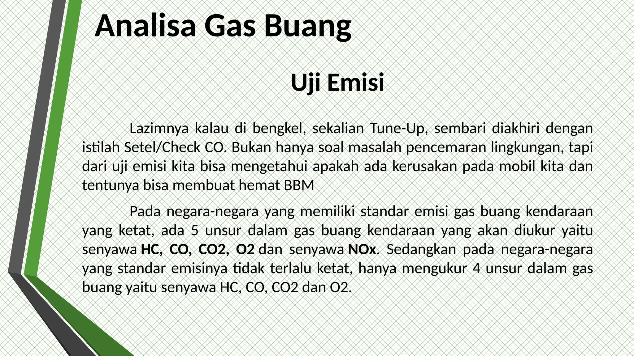 peralatan analisis gas buang yang biasa disebut alat orsat | PPTX
