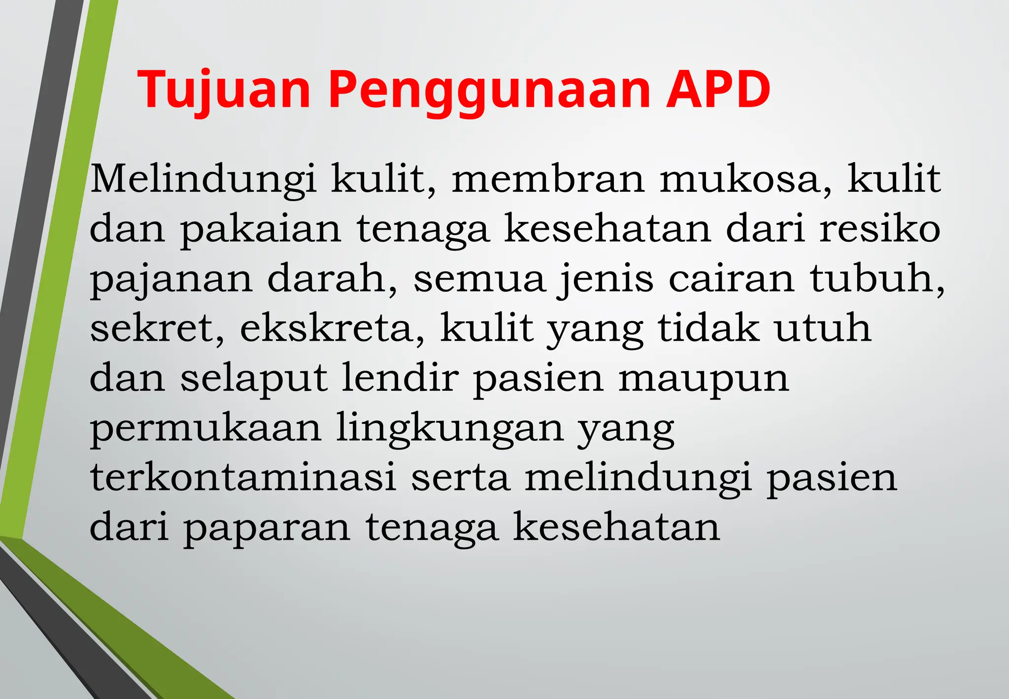 ALAT PELINDUNG DIRI dari bahaya (APD).ppt