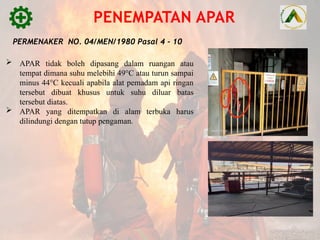 Alat Pemadam Kebakaran yang digunakan pada | PPTX