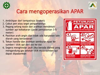 Alat Pemadam Kebakaran yang digunakan pada | PPTX