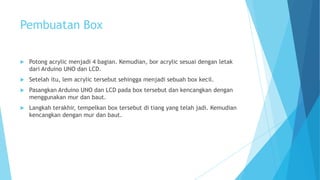 Alat pengukur tinggi badan otomatis | PPTX