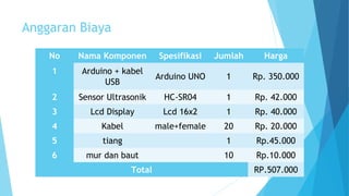 Alat pengukur tinggi badan otomatis | PPT