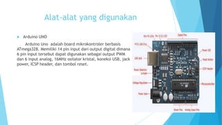 Alat pengukur tinggi badan otomatis dengan arduino uno | PPTX