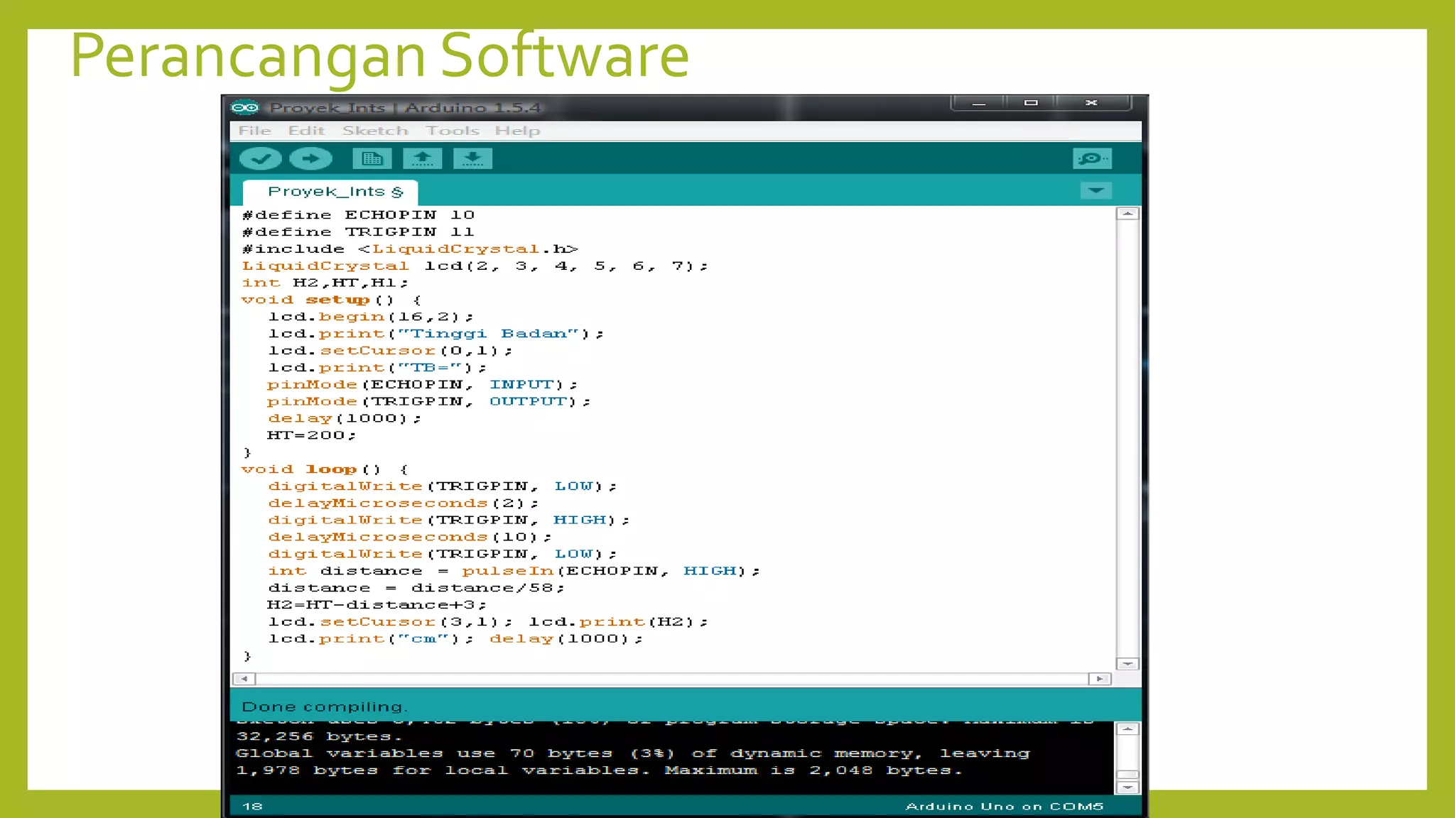 Alat pengukur tinggi badan otomatis | PPT