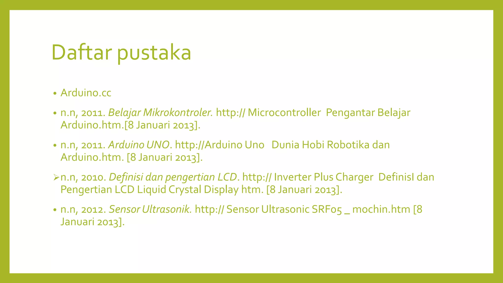 Alat pengukur tinggi badan otomatis | PPT