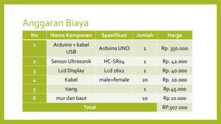 Alat pengukur tinggi badan otomatis | PPT
