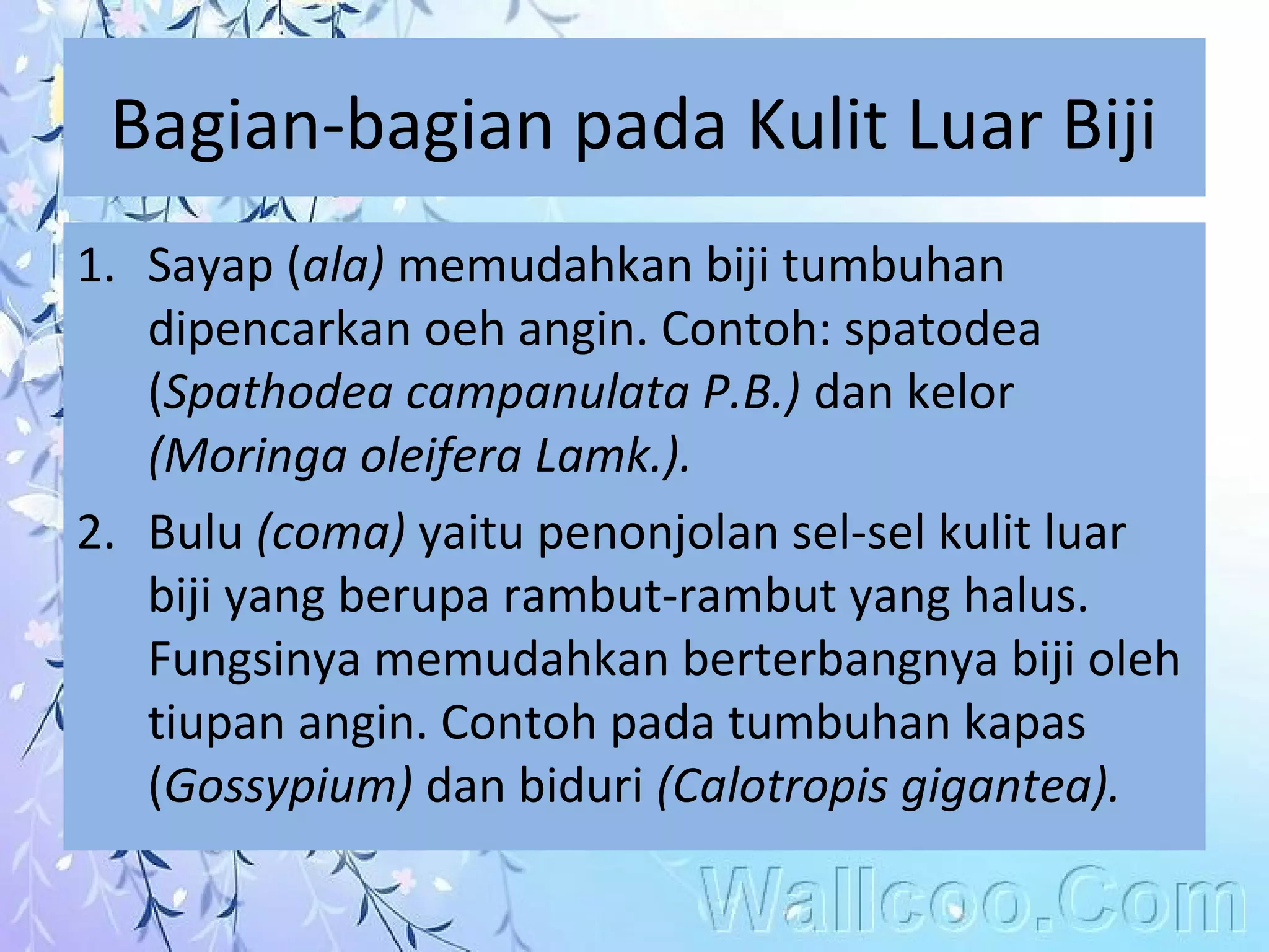Alat perkembangbiakan tumbuhan dan persebaran tumbuhan | PPT