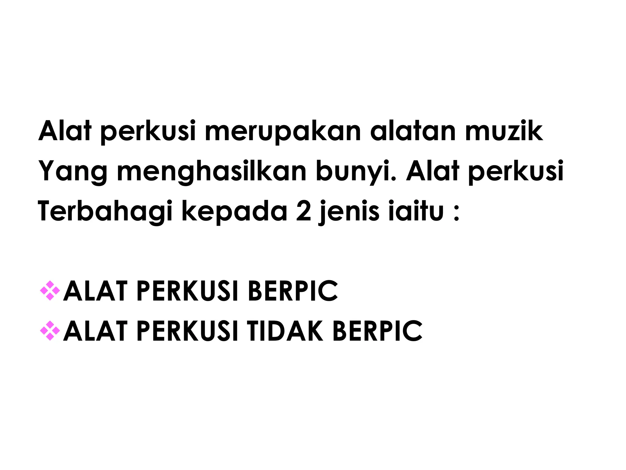 KENALI ALAT PERKUSI , BERPIC DAN TIDAK BERPIC | PDF