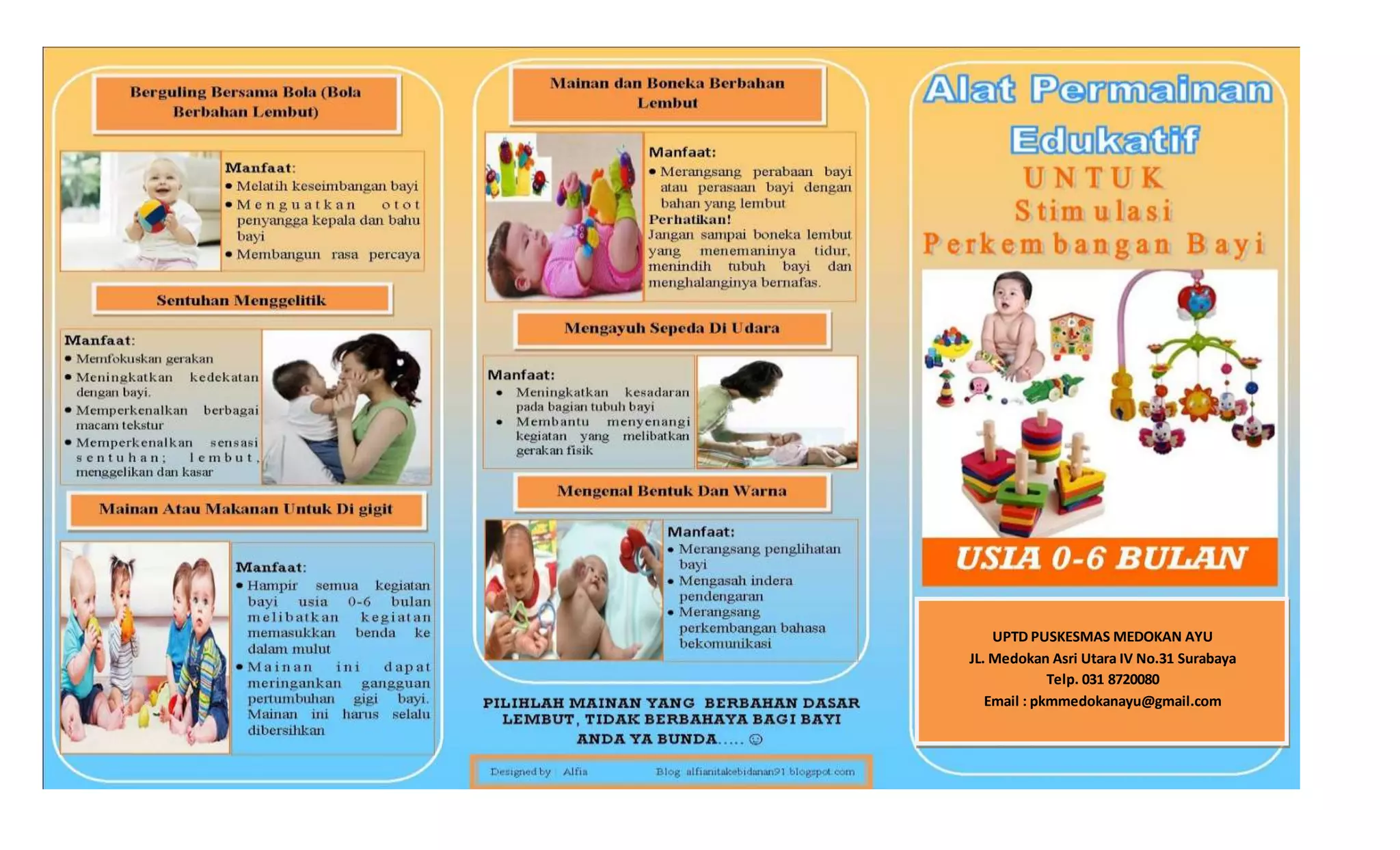 Alat permainan edukatif untuk perkembangan bayi | DOCX