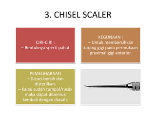 Alat scalling manual & elektrik | PPTX