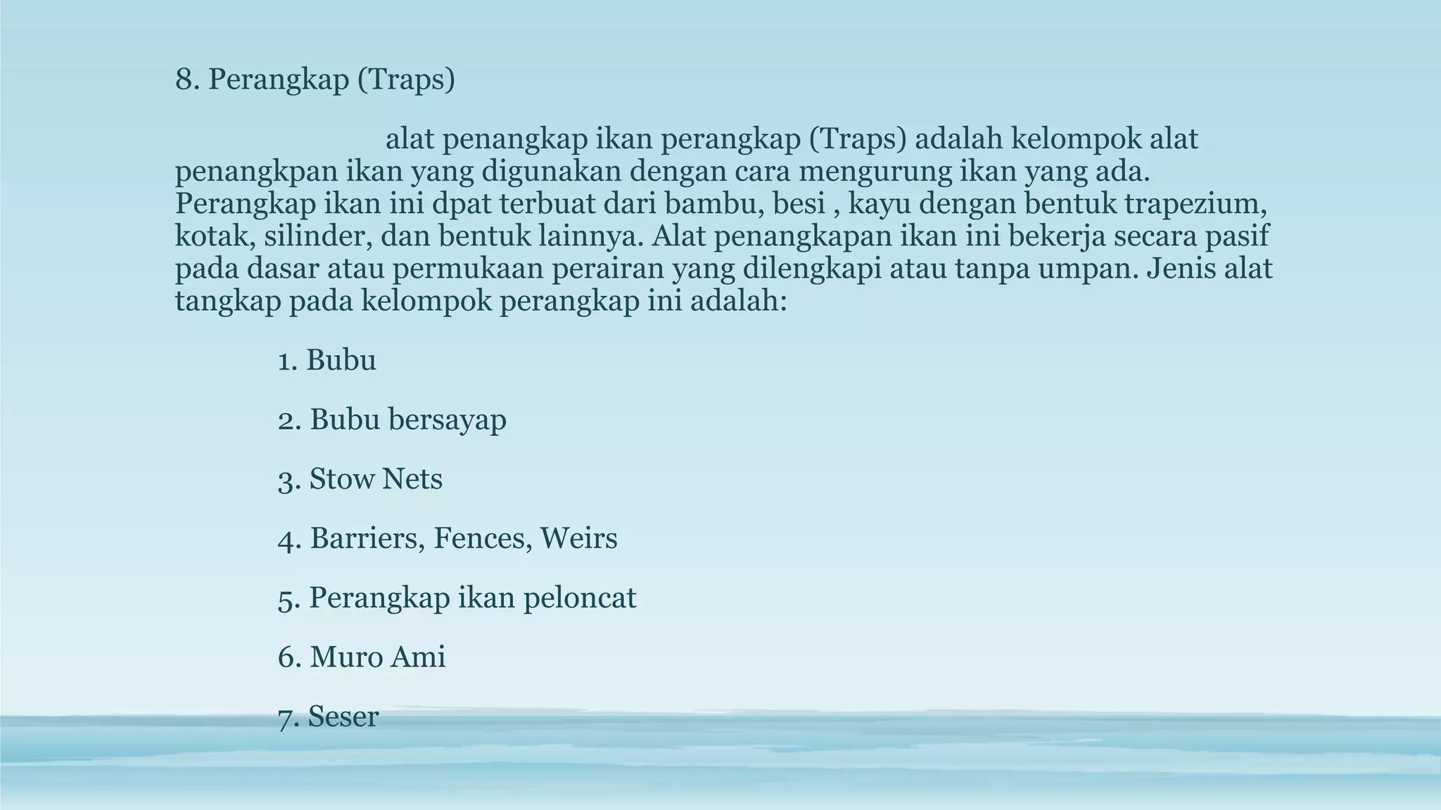 Berbagai Macam Alat Tangkap Ikan (By. Wartono) | PPTX