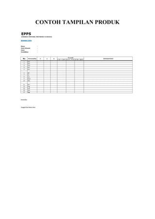 Alat tes epps lengkap dengan skoring epps | PDF