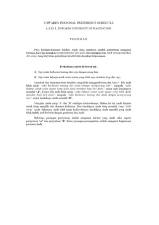 Alat tes epps lengkap dengan skoring epps | PDF