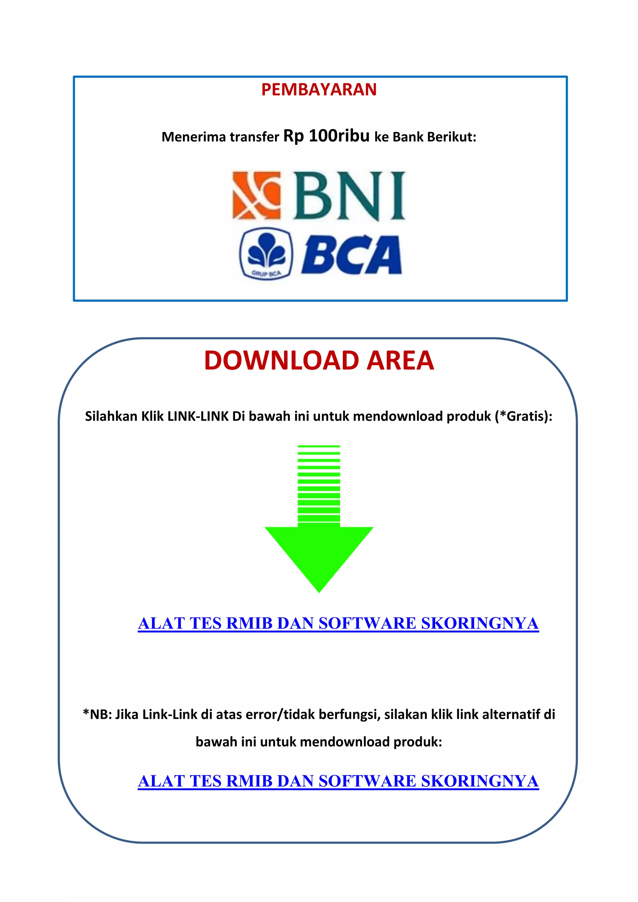Alat tes rmib lengkap dengan skoring rmib | PDF