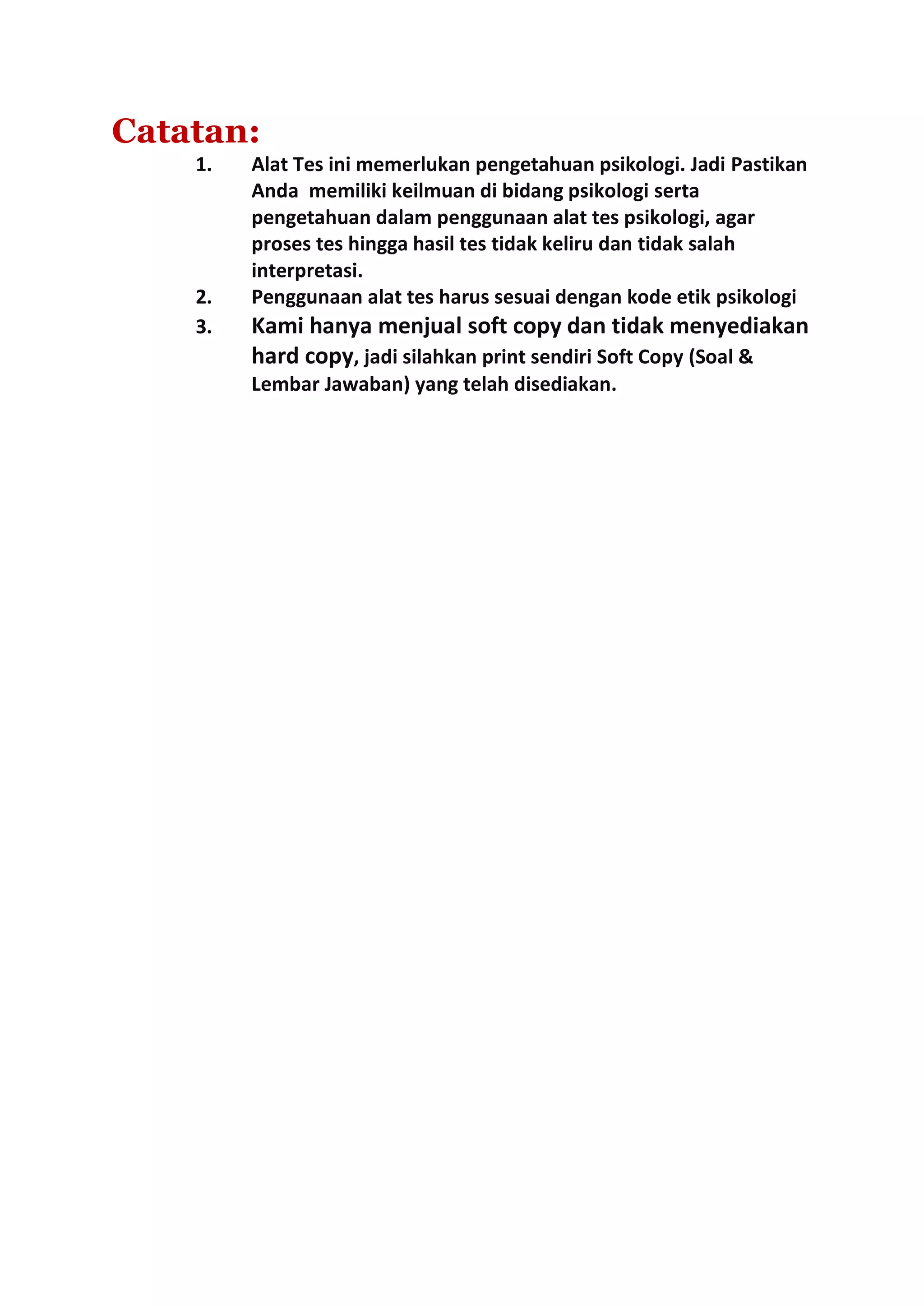 Alat tes SPM lengkap dengan skoring SPM (STANDARD PROGRESSIVE MATRICES ...