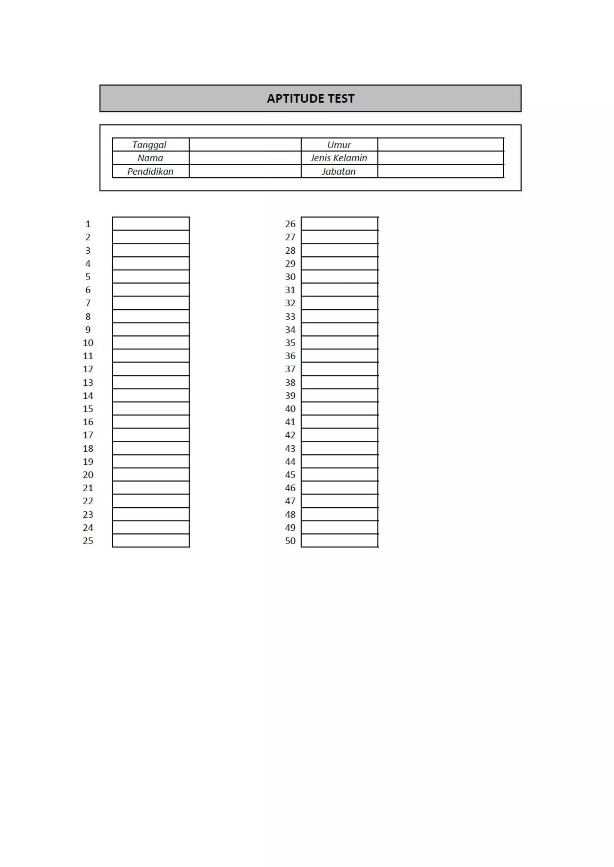 Alat tes wpt lengkap dengan skoring wpt | PDF
