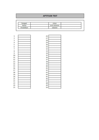 Alat tes wpt lengkap dengan skoring wpt | PDF