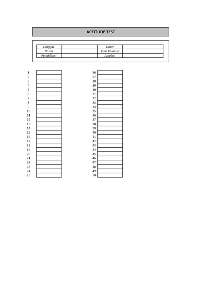 Alat tes wpt lengkap dengan skoring wpt | PDF