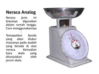 ALAT UKUR MASSA & WAKTU | PPTX