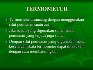 Alat ukur suhu instrumen fisika | PPTX