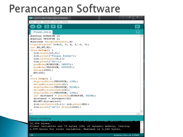 Alat ukur tinggi badan otomatis | PPT