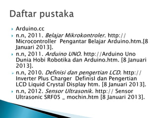 Alat ukur tinggi badan otomatis | PPT