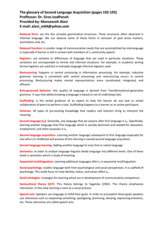 Alavi glossary m | PDF