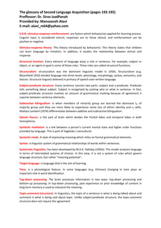 Alavi glossary m | PDF