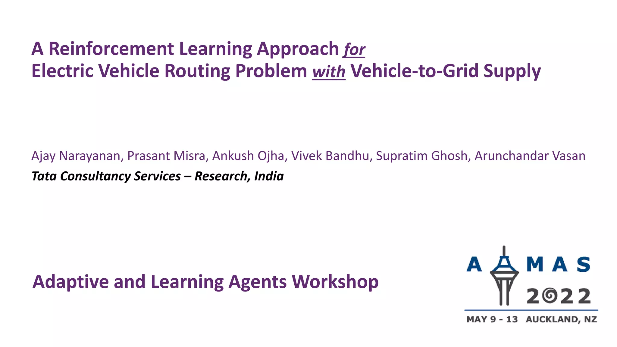 Reinforcement Learning for EVRP with V2G | PDF