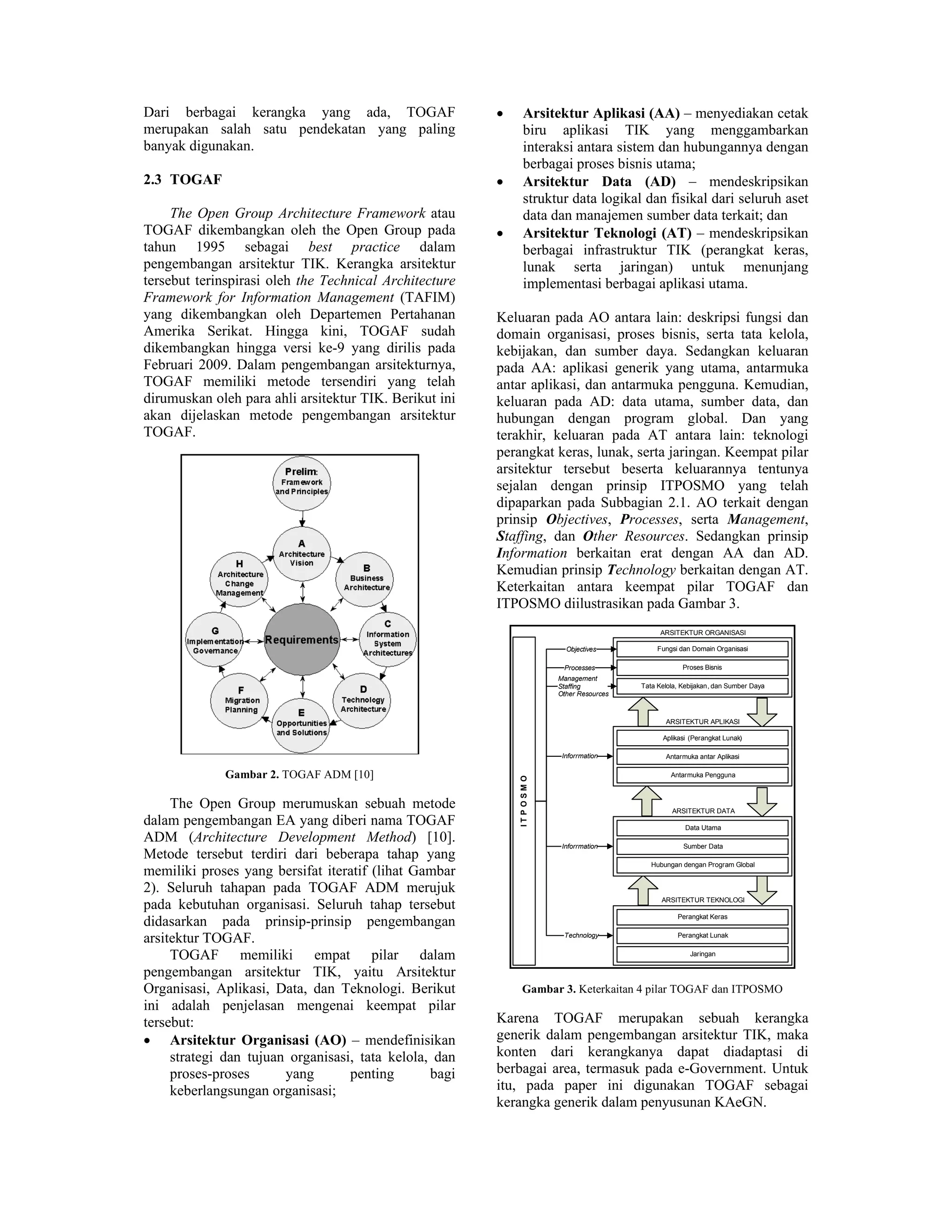 Kerangka Arsitektur E-Government Nasional Menggunakan Pendekatan TOGAF | PDF