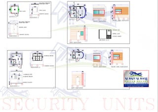 Al Bait Al Raqi prefabricated security unit portal security cabin plan ...