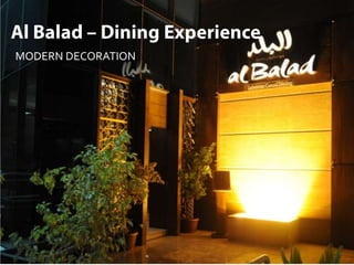 Al Balad Restaurant Qatar - A Profile | PPTX