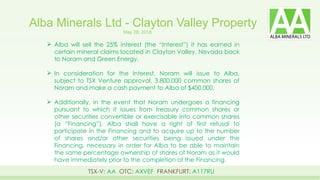 Alba minerals presentation | PPT