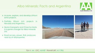 Alba minerals presentation | PPT