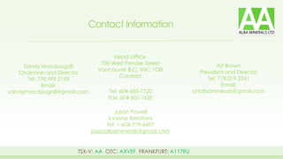 Alba minerals presentation | PPT