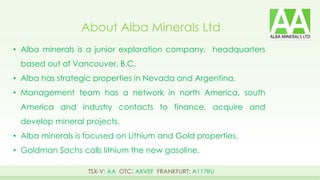 Alba minerals presentation | PPT