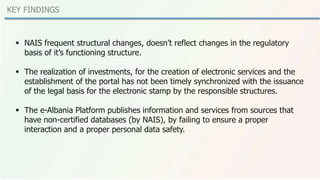 Audit of the e-Albania Platform | PPT