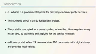 Audit of the e-Albania Platform | PPT
