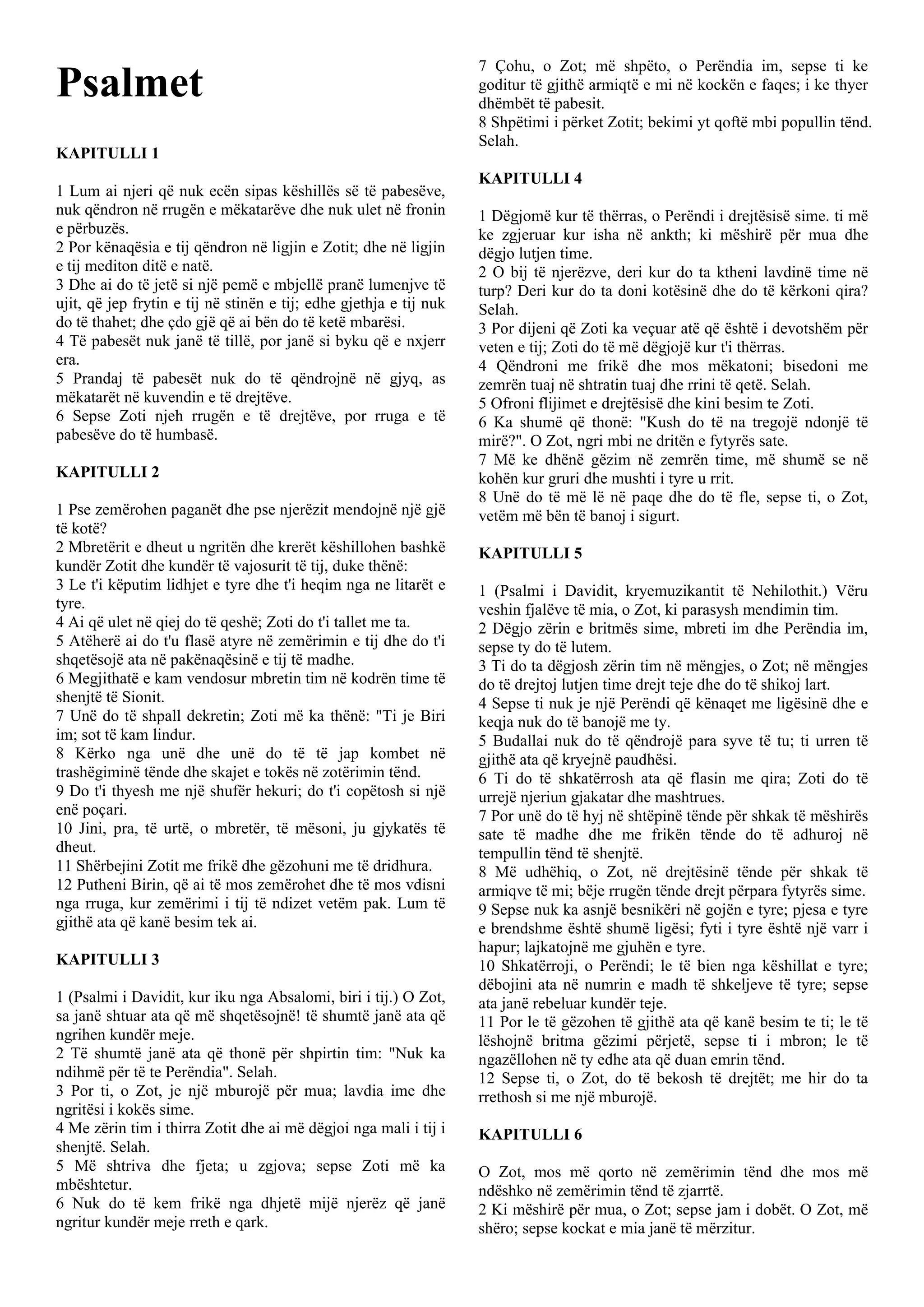 Albanian - The Book of Psalms - King James Bible.pdf