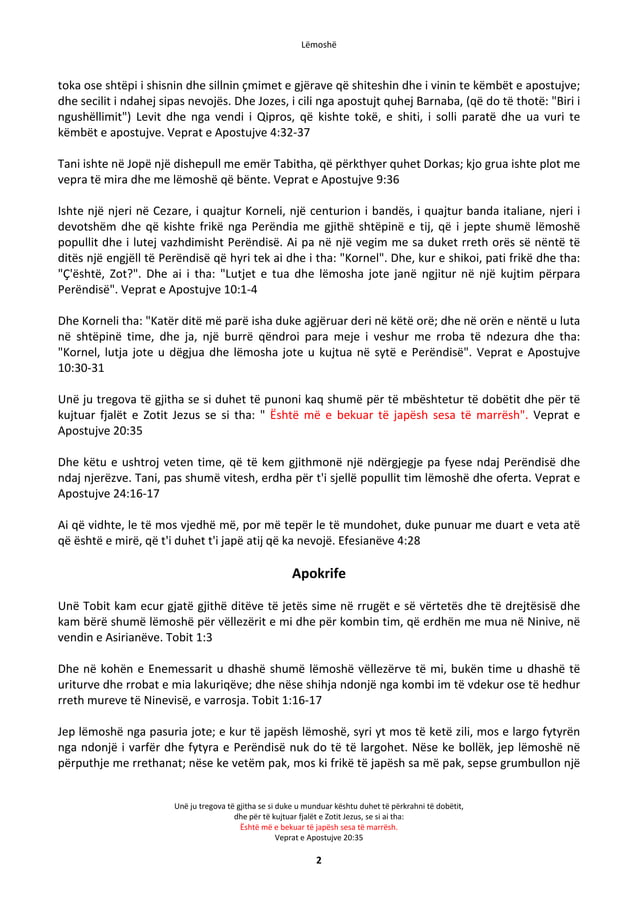 Albanian - The Christian Custom of Giving Alms.pdf