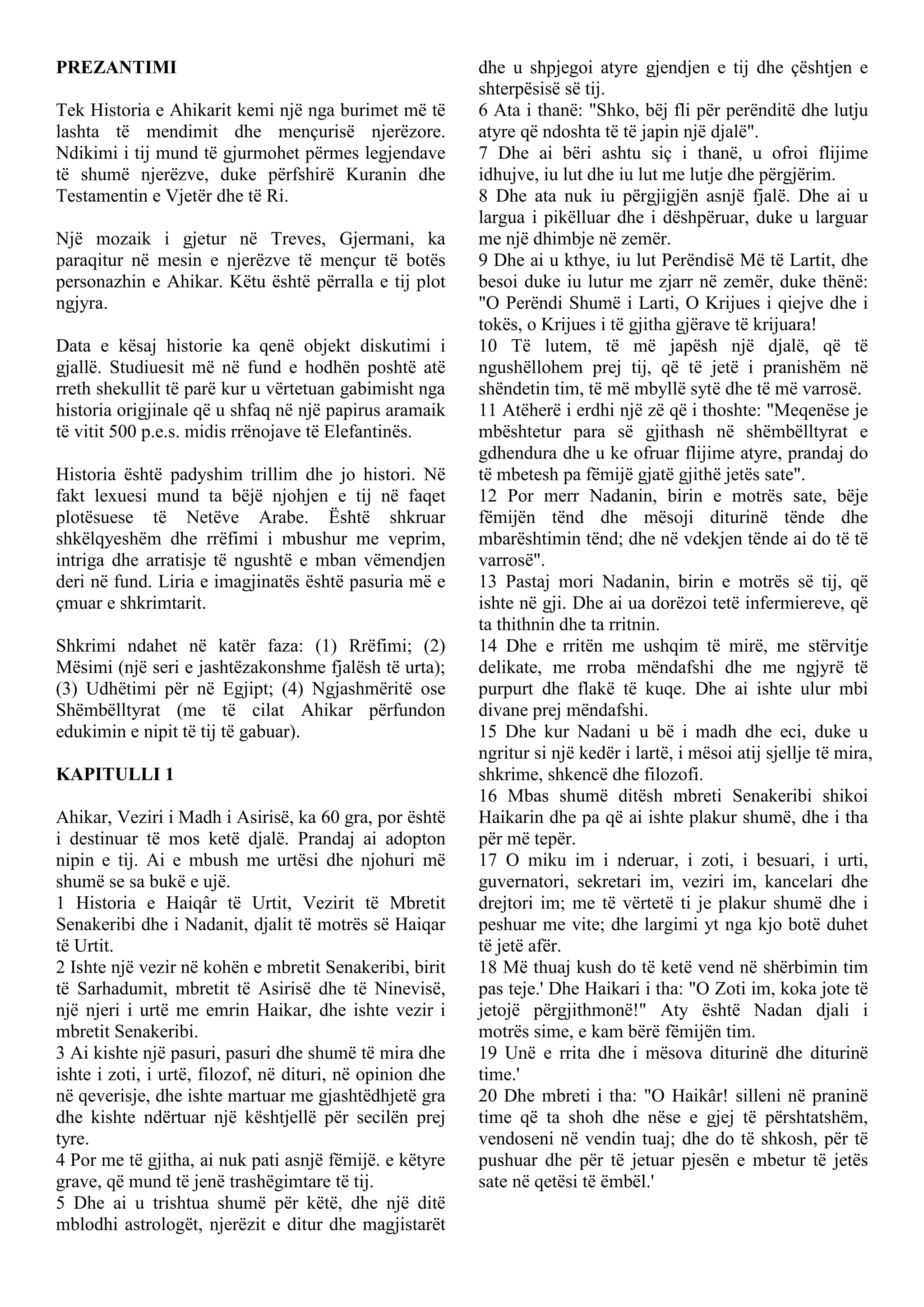 Albanian - The Story of Ahikar the Grand Vizier of Assyria.pdf