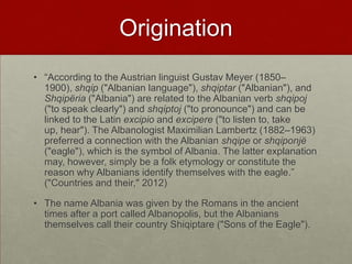 Albanian americans presentation | PPTX