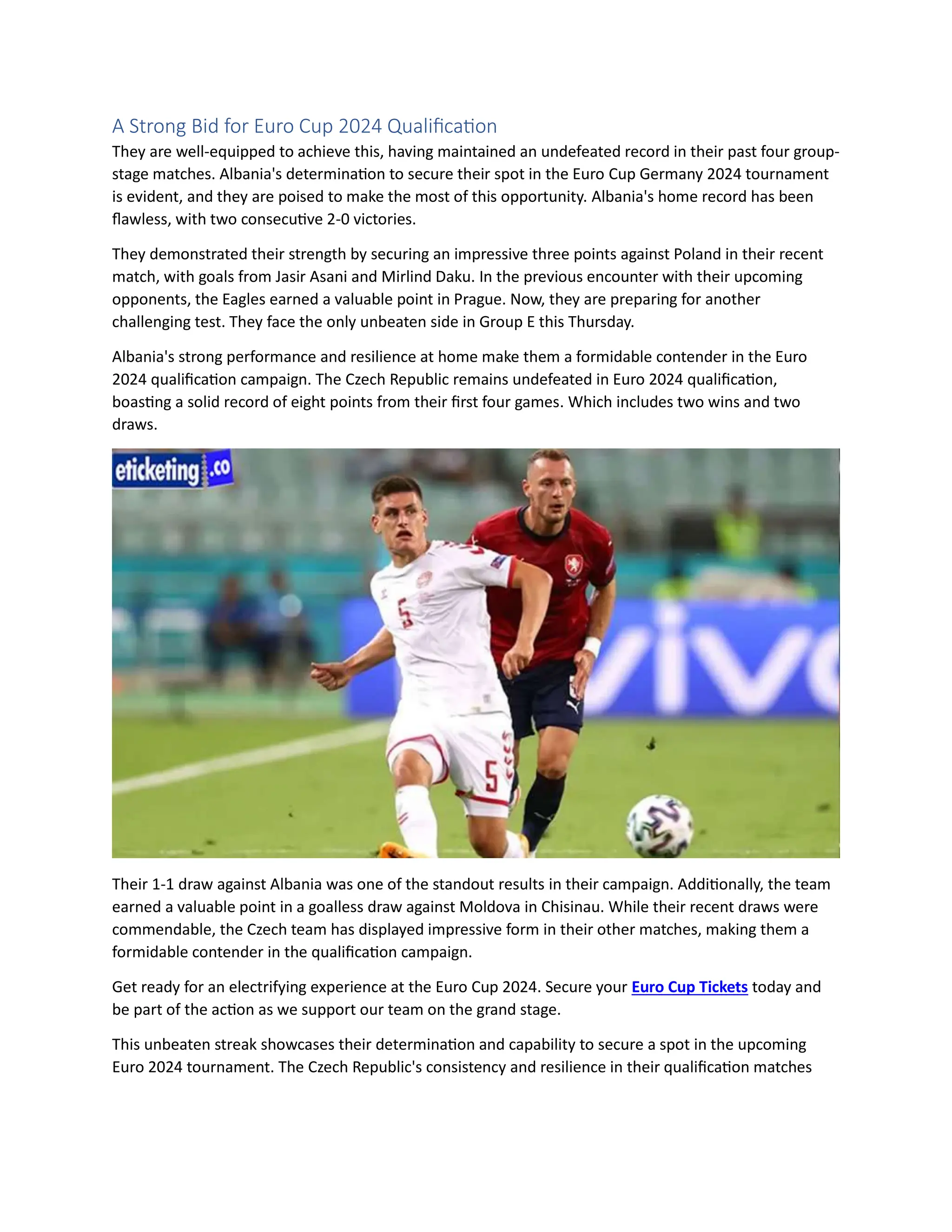 Albania vs. Czech Republic in Euro Cup 2024 - Prediction, Team News ...