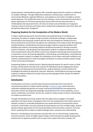 Breaking Boundaries: How Interdisciplinary Learning is Shaping the ...