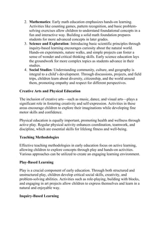 The Foundation of Learning: A Guide to Elementary School Education | PDF