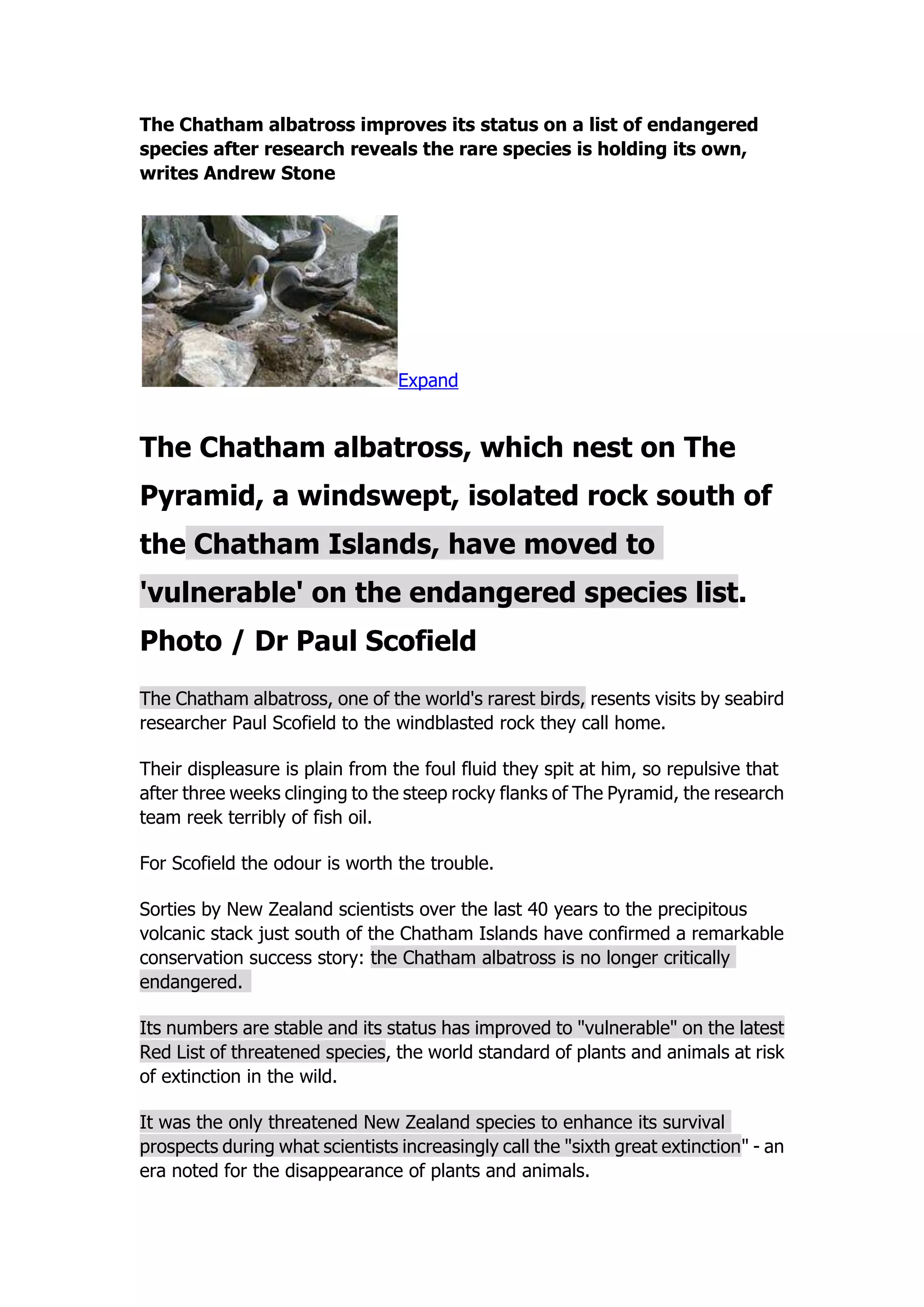 Albatross (webquest) | DOCX