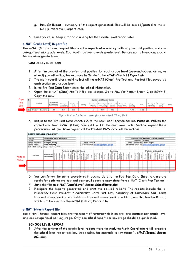 Albay Numeracy Assessment Tools (ALNAT) Manual.pdf | Educational ...