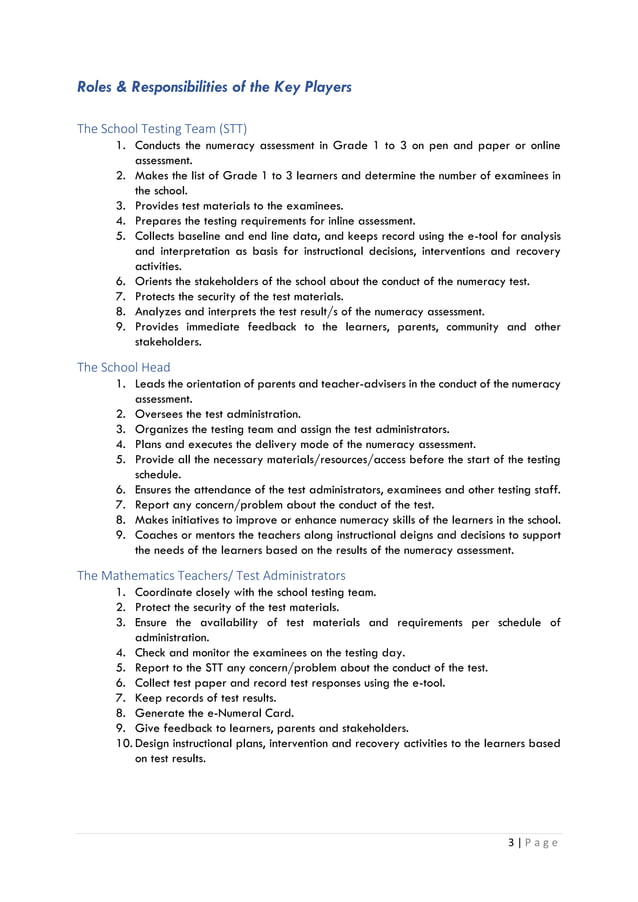 Albay Numeracy Assessment Tools (ALNAT) Manual.pdf | Educational ...